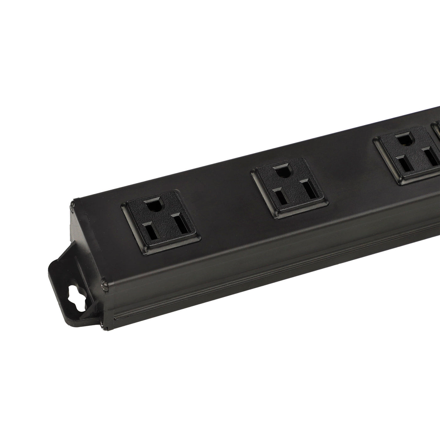 7-Outlet 1500 Joule Black Metal Surge Protector w/6ft Cord — Prime Wire ...