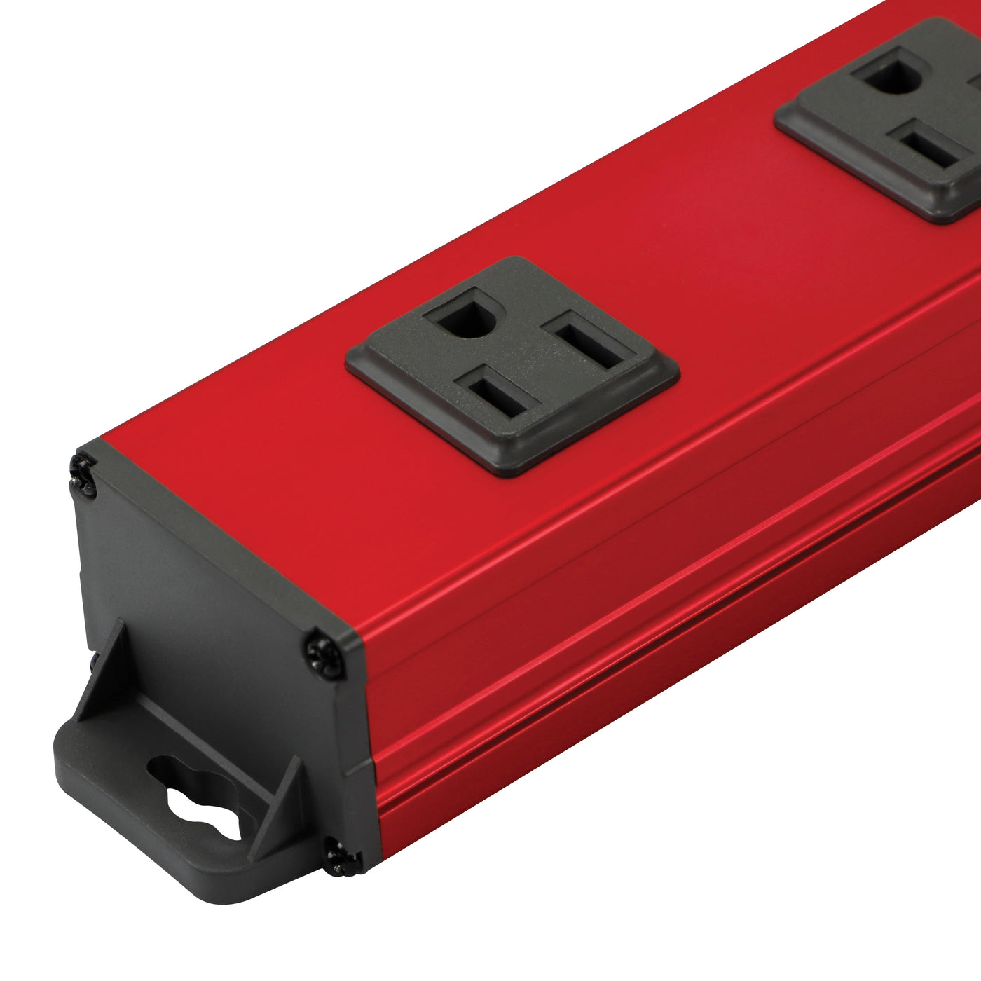 7-Outlet 1500 Joule Red Metal Surge Protector w/6ft Cord — Prime Wire ...