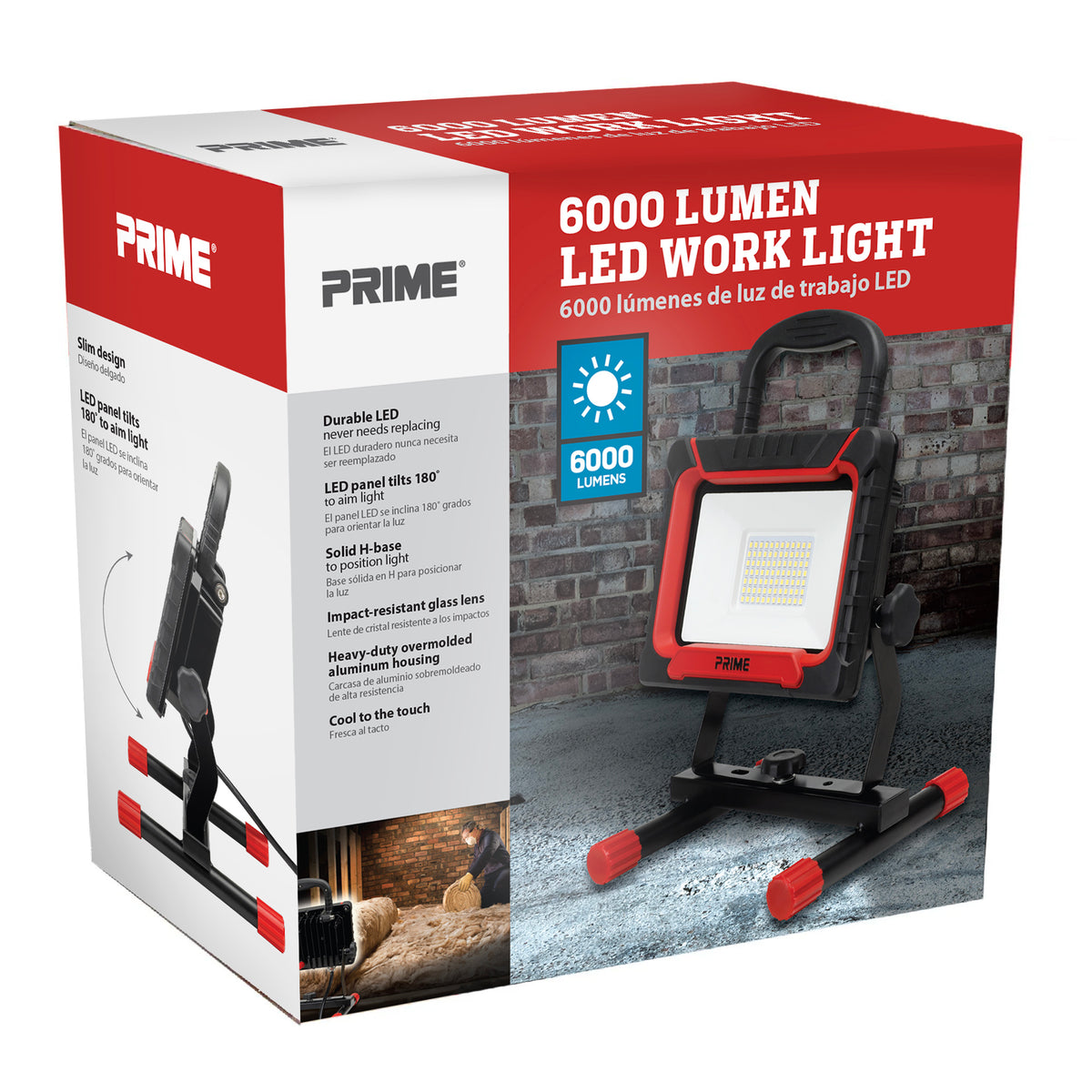 6000 Lumen LED Work Light w/5ft Cord — Prime Wire & Cable Inc.