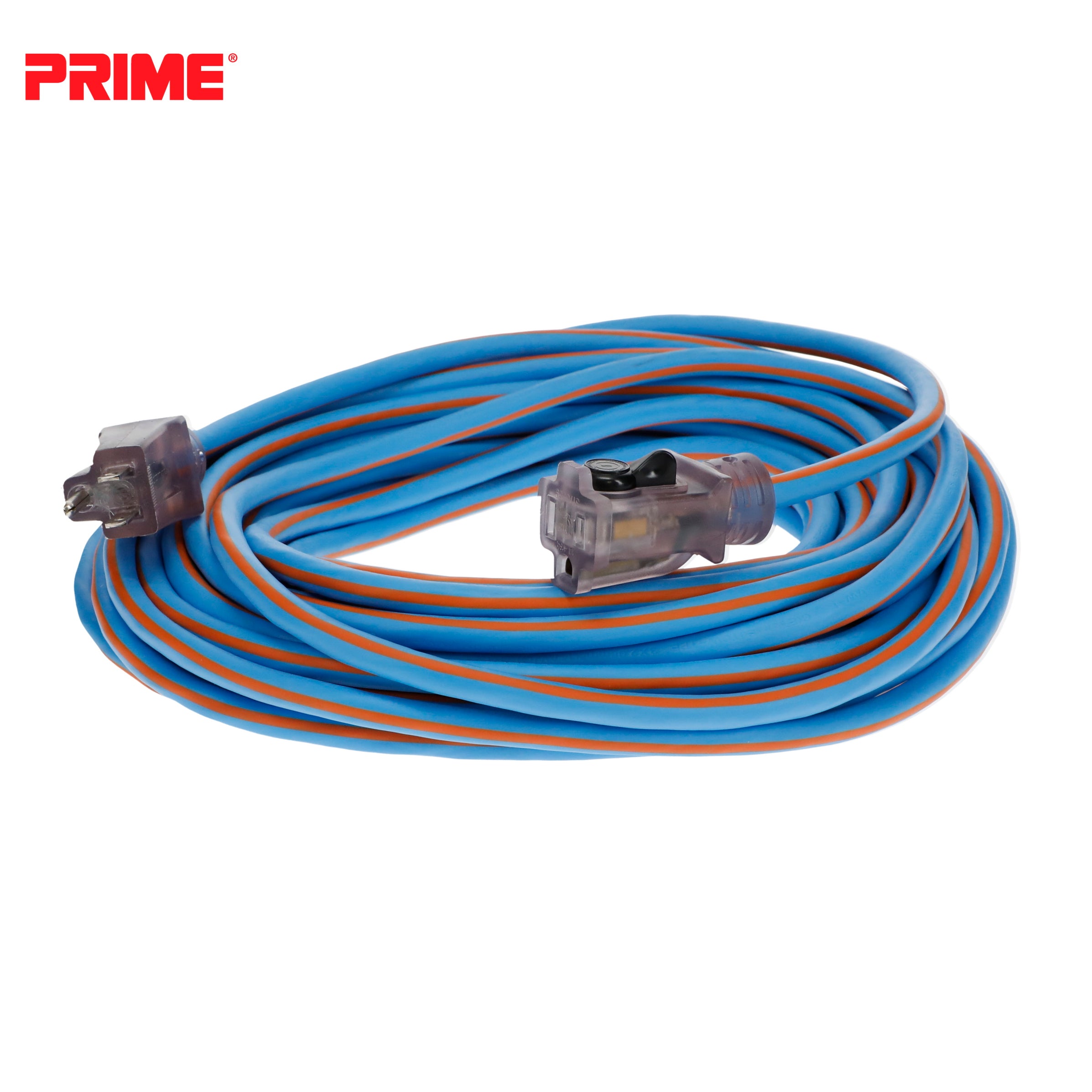 50ft 12/3 SJEOW Arctic Blue™ All-Weather Locking Extension Cord — Prime ...