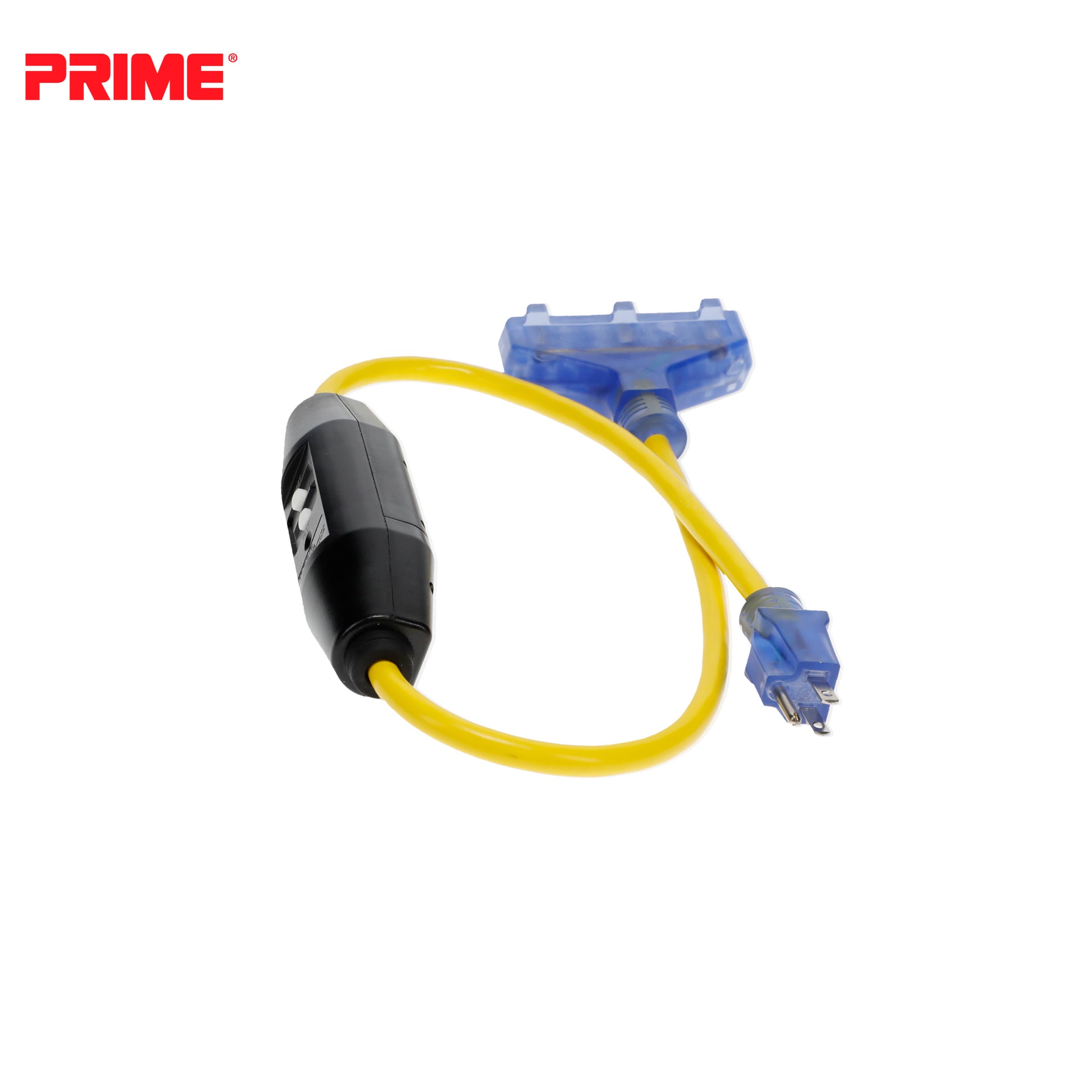 3ft 12/3 SJTW In-Line GFCI Triple-Tap Adapter — Prime Wire & Cable Inc.