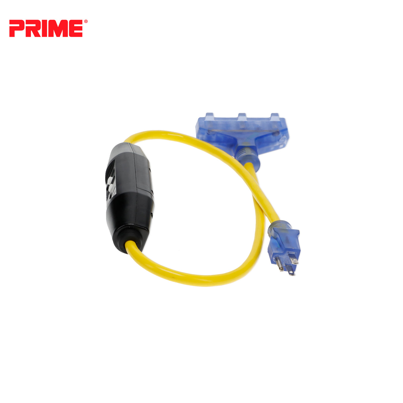 3ft 12/3 SJTW In-Line GFCI Triple-Tap Adapter — Prime Wire & Cable Inc.